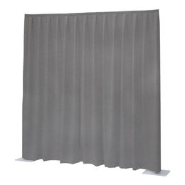 Wentex P&D Vorhang Napoli Velvet - Hellgrau - 11' x 14' (B x H) - plissiert