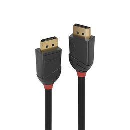 Lindy 36520 - 1m DisplayPort 2.1 80G Kabel, Black Line