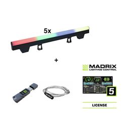 Eurolite Set 5x LED PT-100/32 Pixel DMX Tube + Mad