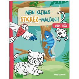 Tessloff Verlag Mein kleines Sticker-Malbuch. Wilde Tiere