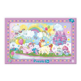 Tr&ouml;tsch Rahmenpuzzle Einhornwelt