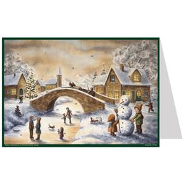 Postkarten-Adventskalender "An der Br&uuml;cke"