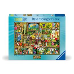 RAVENSBURGER VERLAG Erwachsenenpuzzle 1000 Teile - Colin Thompson: Grandioses Gartenregal