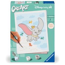 RAVENSBURGER VERLAG CreArt, Malen nach Zahlen Hello Baby Disney Baby - Dumbo