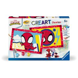RAVENSBURGER VERLAG CreArt, Malen nach Zahlen Junior Marvel Der ultimative Spider-Man - Spidey