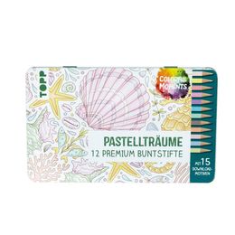 Colorful Moments Designdose mit Buntstiften - Pastelltr&auml;ume