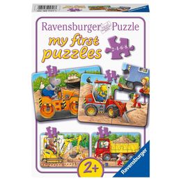 RAVENSBURGER VERLAG Ravensburger Kinderpuzzle - 05717 Tiere auf der Baustelle - 2,4,6,8 Teile my fir...