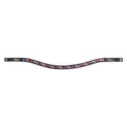 Loesdau Stirnband Flags blau/wei&szlig;/rot Warmblut