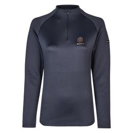 Eskadron Heritage Langarmshirt Half-Zip blau Damen XL