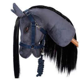 ASTRUP Hobby Horse Halfter mit Strick blau