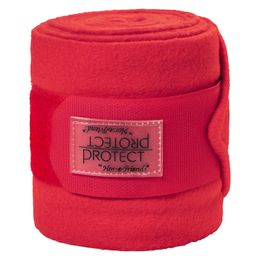 PROTECT by Horse-Friends Fleecebandagen rot Warmblut