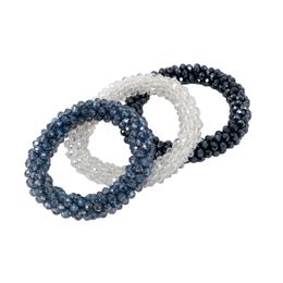 Cheval de Luxe Glitzer-Haarband Set navy/blue/white Damen