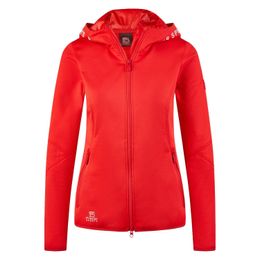Pikeur Sports Collection Sommer-Fleecejacke mit Kapuze rot Damen 34