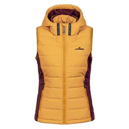Black Forest Materialmix-Steppweste gelb Damen XS