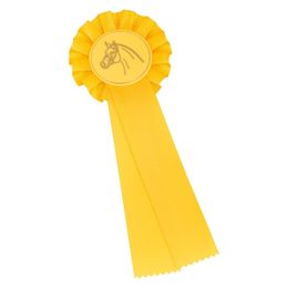 Turnierschleife Einfachrosette gelb