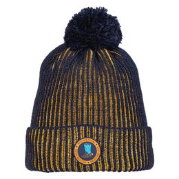 L-pro West Strickm&uuml;tze mit Patch blau Damen Einheitsgr&ouml;&szlig;e