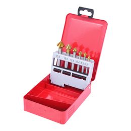 KS Tools HSS TiN Kegel-Entgratsenker-Satz, Stahlblechkassette 6-teilig (336.0426)