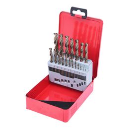 KS Tools HSS-G Co 5 Spiralbohrer-Satz, Stahlblechkassette 19-teilig 1-10mm (330.3610)