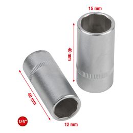 KS Tools Klimaanlagen-Service-Stecknuss-Satz, 2-teilig (550.1170)