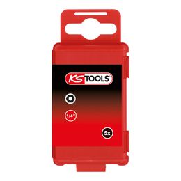 KS Tools 1/4" CLASSIC Bit Innensechskant, Bohrung 2,5mm,5er Pack (911.7711)