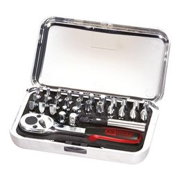 KS Tools 1/4" CHROME Bit-Satz, 31-teilig hochglanz Bits (918.4500)