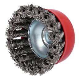 KS Tools Rostfreie Stahldrahttopfb&uuml;rste 0,5mm, &Oslash; 80mm (340.0026)