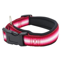 Loesdau Hundehalsband Stripe rot 60-65 cm