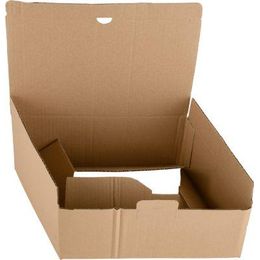 Versandkarton, mit Automatikboden, wiederverschlie&szlig;bar, bis 20 kg, L 305 x B 215 x H 135 mm, Wellpappe, braun