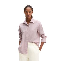 Marc O'Polo MARC O'POLO Damen Langarmbluse "aus Baumwoll-Chambray"mild rose, Gr. 44, unifarben, Obermaterial: 100% Baumwolle, Blusen