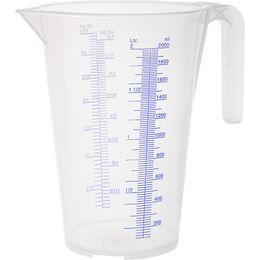 Pressol Messbecher, transparent, 2 l, VE 6 Stk, PP, mit Skala