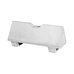 Beton-Absperrung, LxBxH 1090 x 390 x 465 mm, VE 4 Stk, grau, mit Loch kaiserkraft