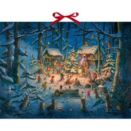 Coppenrath Wand-Adventskalender - Tierischer Chor im Winterwald