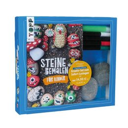 Kreativ-Set Steine bemalen f&uuml;r Kinder (Buch + Material)