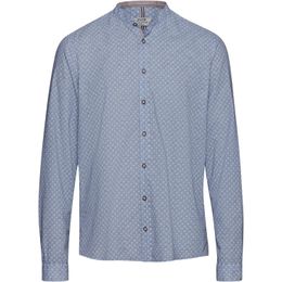 pure Stehkragenhemd Hellblau (Gr&ouml;&szlig;e: L)