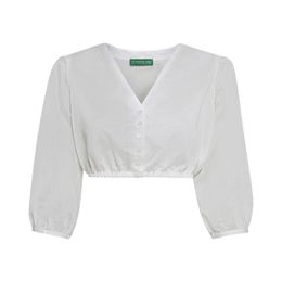 Country Line Dirndlbluse mit V-Ausschnitt Creme (Gr&ouml;&szlig;e: 40)