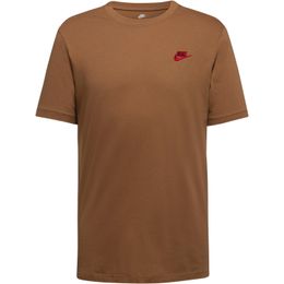 Nike Club T-Shirt Herren - Gr&ouml;&szlig;e S - braun