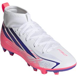 Adidas F50 HYPERFAST CLUB MID FG/MG Fu&szlig;ballschuhe Kinder - Gr&ouml;&szlig;e 36 2/3 - wei&szlig;