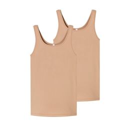 Schiesser Damen Unterhemd Tr&auml;gertop - Unique Micro 2er Pack