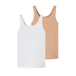 Schiesser Damen Unterhemd Tr&auml;gertop - Unique Micro 2er Pack