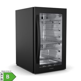 Klarstein Steakhouse Reifeschrank 88 L antibakteriell LED Touch-Control Luftfeuchtigkeitskontrolle Schwarz 88 Liter