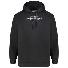 Jack & Jones Herren Gro&szlig;e Gr&ouml;&szlig;en | Jack&Jones Hoodie mit Label-Print Farbe schwarz Gr&ouml;&szlig;e: 5XL