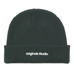 Jack & Jones Herren Gro&szlig;e Gr&ouml;&szlig;en | Jack&Jones M&uuml;tze aus Baumwollmischung Farbe waldgr&uuml;n Gr&ouml;&szlig;e: One Size
