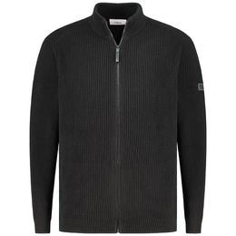 Herren Gro&szlig;e Gr&ouml;&szlig;en | s.Oliver Strickjacke aus Baumwolle Farbe schwarz Gr&ouml;&szlig;e: 4XL