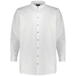 Herren Gro&szlig;e Gr&ouml;&szlig;en | Hammerschmid Trachtenhemd mit Biesen Farbe wei&szlig; Gr&ouml;&szlig;e: 6XL