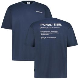 Herren Gro&szlig;e Gr&ouml;&szlig;en | Pfundskerl T-Shirt mit Print auf Vorder- und R&uuml;ckseite Farbe dunkelblau Gr&ouml;&szlig;e: 6XL