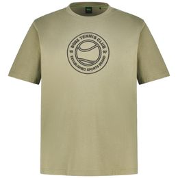 Herren Gro&szlig;e Gr&ouml;&szlig;en | BOSS T-Shirt mit Label-Print Farbe khaki Gr&ouml;&szlig;e: 5XL