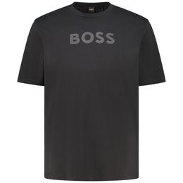 Herren Gro&szlig;e Gr&ouml;&szlig;en | BOSS T-Shirt mit Label-Print Farbe schwarz Gr&ouml;&szlig;e: 4XL