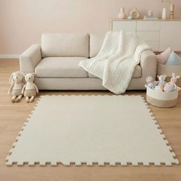 LittleTom Spielmatte, Beige, Kunststoff, Rechteckig, 30x30 cm, waschbar, Teppiche & B&ouml;den, Teppiche, Teppich Kinderzimmer