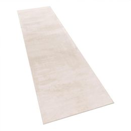 Paco Home Hochflorteppich, Creme, Kunststoff, Rechteckig, 80x300 cm, strapazierf&auml;hig, f&uuml;r Fu&szlig;bodenheizung geeignet, Teppiche & B&ouml;den, Teppiche, Hochflorteppiche & Shaggys