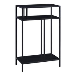 [en.casa] Konsolentisch, Schwarz, Metall, 55x85x30 cm, Wohnzimmer, Wohnzimmertische, Konsolentische